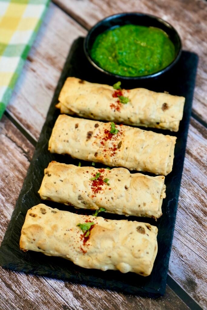 Papad Paneer Rolls - Meghna Food Magic