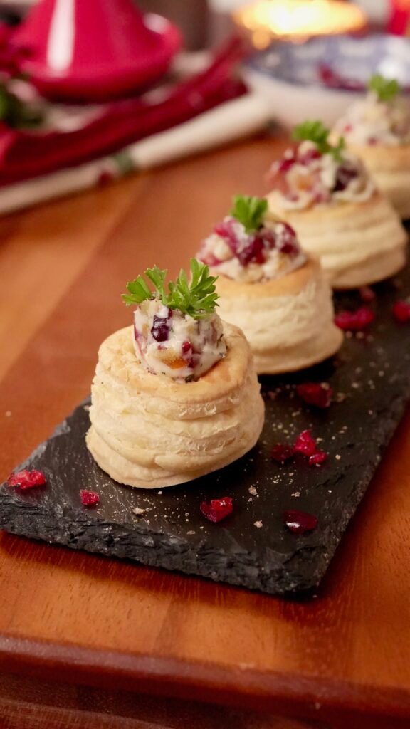 Cream Cheese Cranberry Canapes Recipe | Meghna's Food Magic